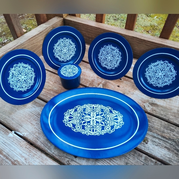 Oneida | Dining | Vintage Mcm Oneida Deluxe Melmac 6 Pc Set | Poshmark